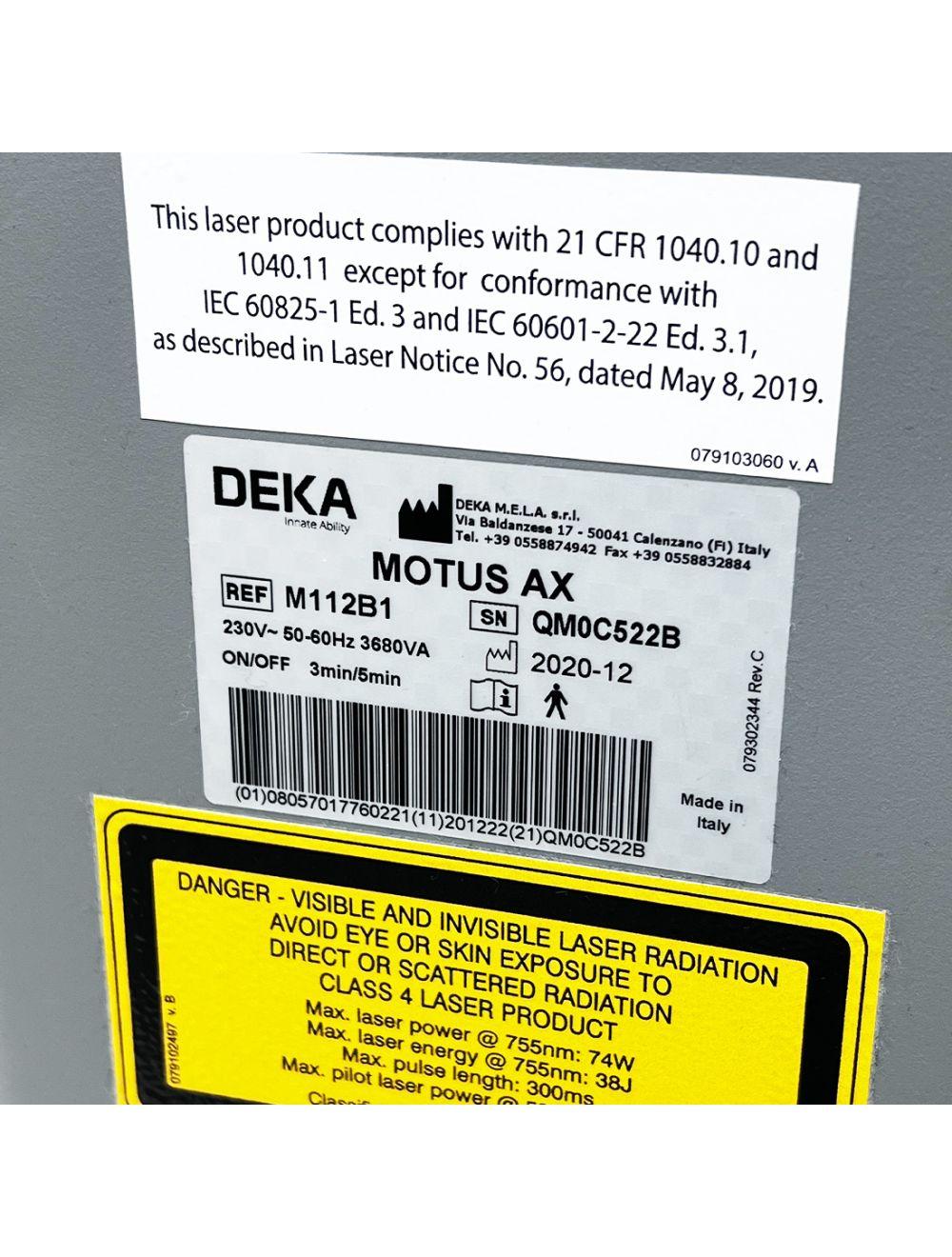 2020 DEKA Cartessa Motus AX Alexandrite 755nm Hair Removal Pigment ...